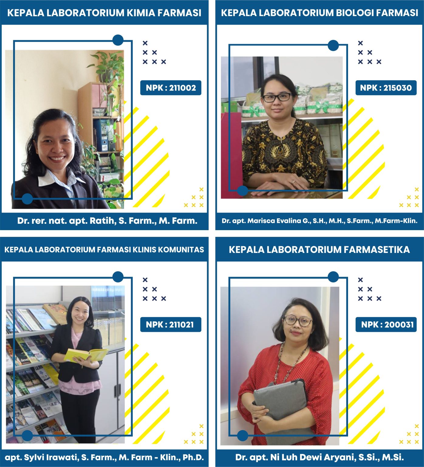 Profil Pimpinan - Website Fakultas Farmasi